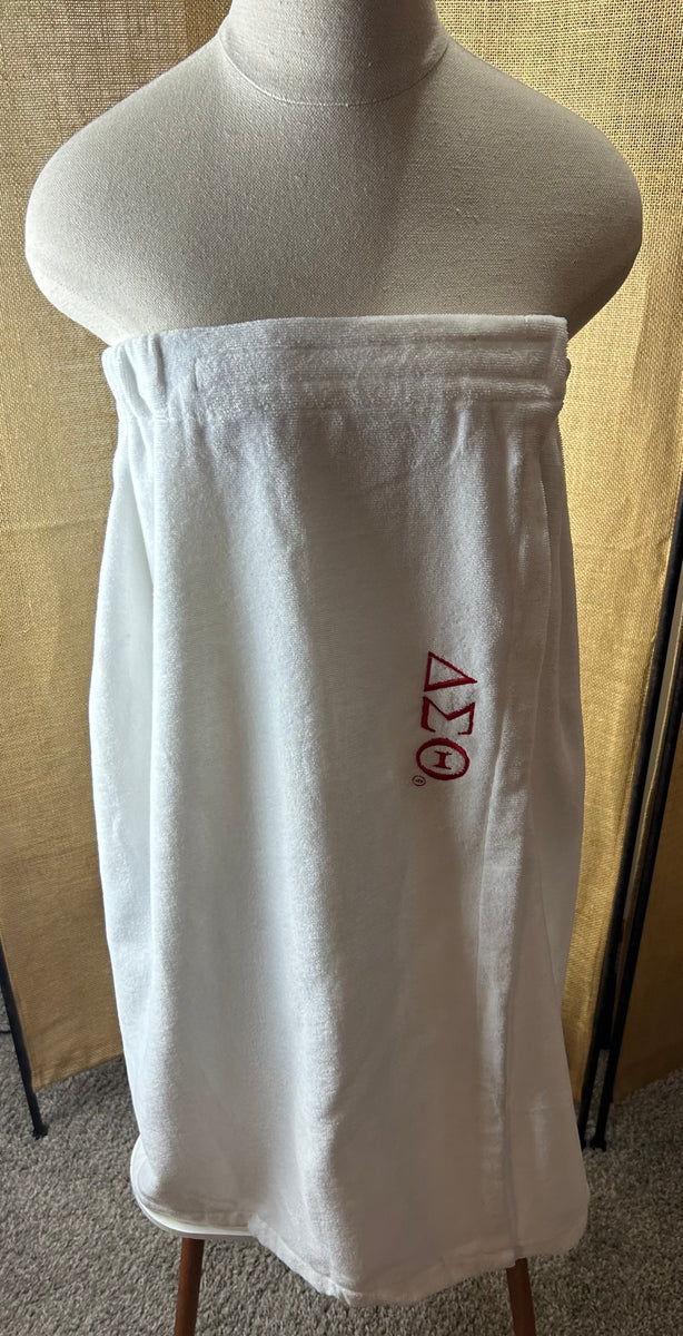 100% Cotton White Terry Velour Cloth Spa Wrap, Bath Towel Wrap – SJC ...