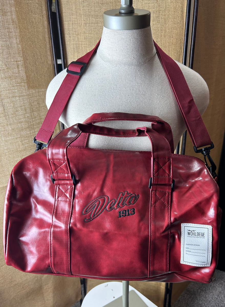 Small Red Leather Duffel Bag - Delta 1913 – SJC Body Love